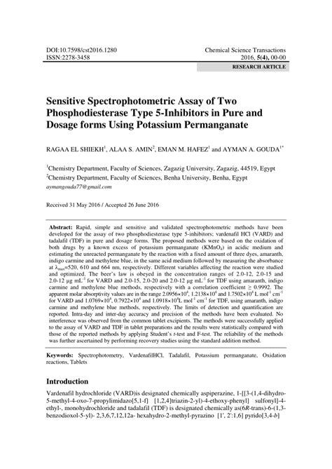 Pdf Optimized And Validated Spectrophotometric Methods For The Determination Of Ezetimibein