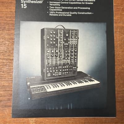 Moog Synthesizer 15 Brochure Catalog 1976 Reverb