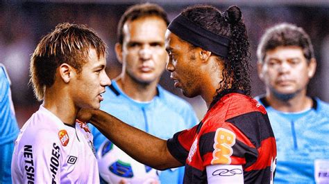 The Day Neymar Jr Ronaldinho Met For The First Time Youtube