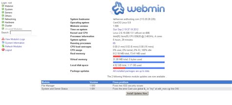 vps hosting instalasi webmin blog ardhosting