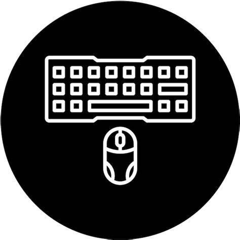 Premium Vector Gaming Keyboard And Mouse Icon Style