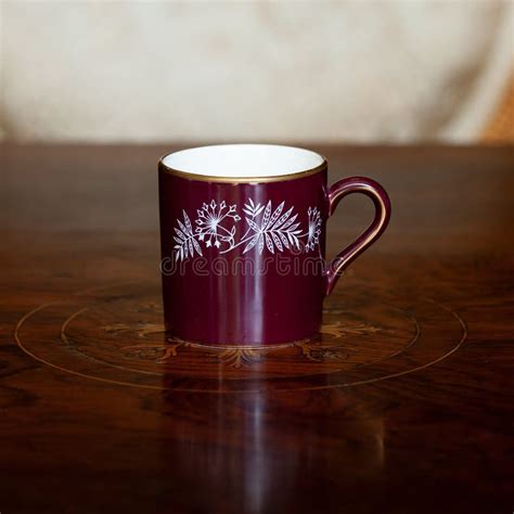 Old Cup In Ukrainian Style In A Luxury Interior Ceramics Close Up