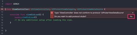 【error】type ‘viewcontroller Does Not Conform To Protocol