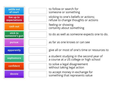 Ib Pre Intermediate Lesson 4 Module 5 Match Up