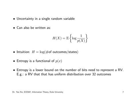 Lecture 2 Entropy And Mutual Information Pdf Physics Science
