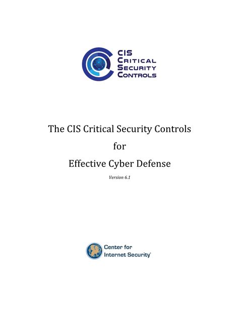 The Cis Critical Security Controls For Effective Cyber Defense Docslib
