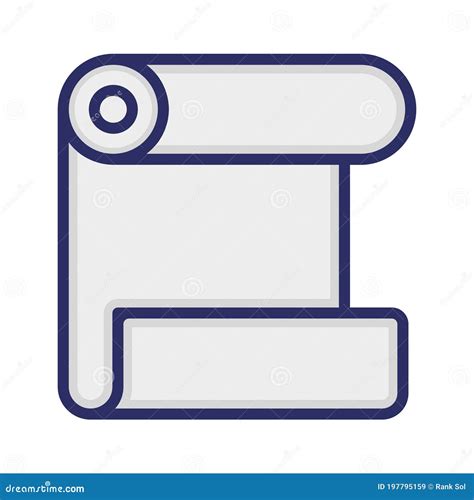 Paper Wrap Plastic Wrap Paper Wrap Fully Editable Vector Icon Stock
