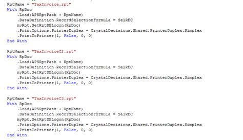 Vb Net Application Halted While Printing Crystal Report In Client Environment Stack Overflow