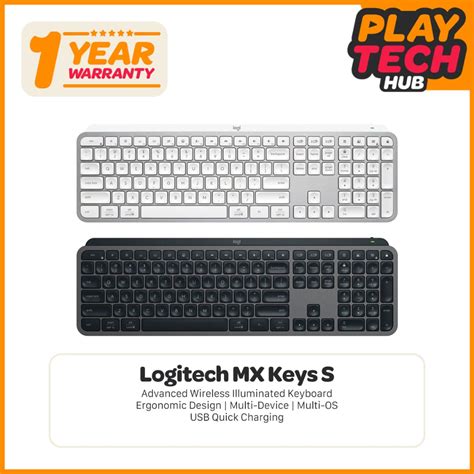 Logitech MX Keys S Advanced Wireless Illuminated Keyboard Shopee