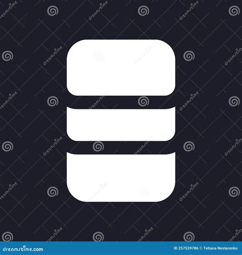 Data And Storage Management Dark Mode Glyph Ui Icon Stock Vector Illustration Of Software