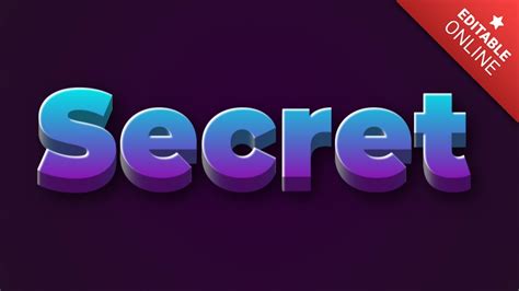 Secret Text Effect Generator