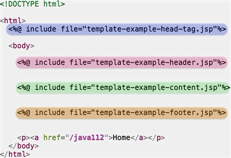 Including Files In JSP Pages MATC Advanced Java Programming 112