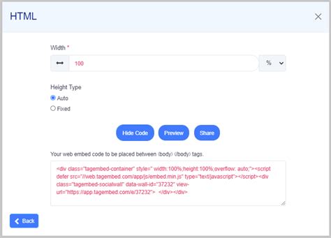 how to embed facebook feed on an html website tagembed