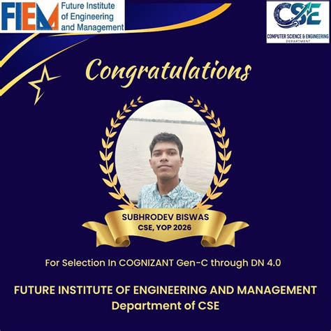 Department Of Computer Science And Engineering Fiem