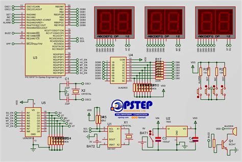 Real Time Clock With Alarm Segment Display Opstep