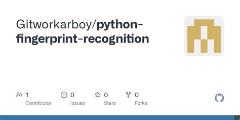 GitHub Gitworkarboy Python Fingerprint Recognition