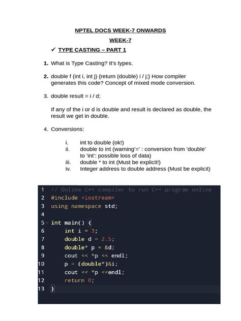 Nptel Docs Week 7 Pdf Pointer Computer Programming Constructor Object Oriented Programming