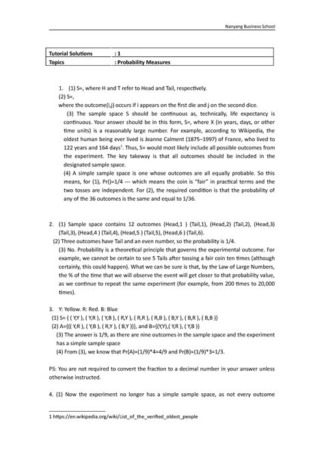 Solutions Week Seminar Questions Nanyang Business Babe Tutorial Solutions Topics