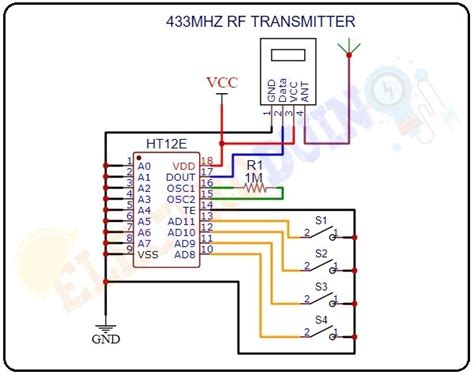 8 Channel Rf Transmitter And Receiver Circuit Diagram