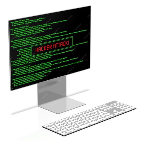 Premium Photo Keyboard And Computer Monitor With Green Application