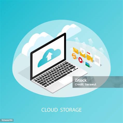 아이소메트릭 컴퓨터 업로드 어디서 나 벡터 클라우드 스토리지 백업 0명에 대한 스톡 벡터 아트 및 기타 이미지 0명 개념 개발 Istock