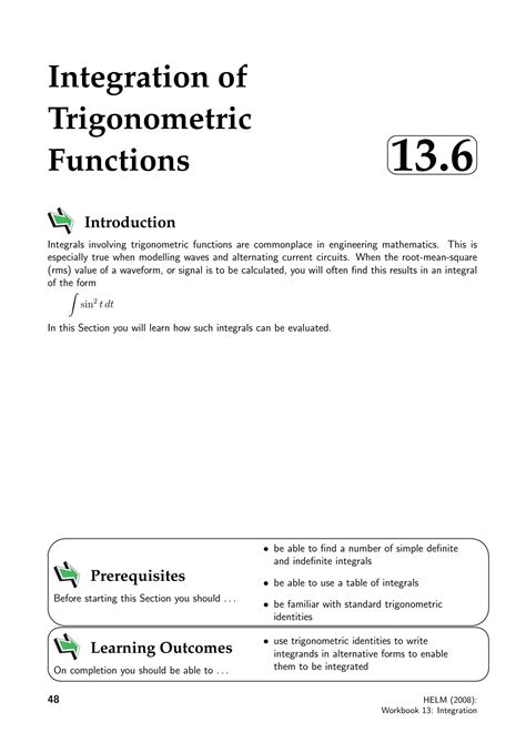 SOLUTION Integration Of Trignometric Functions Studypool