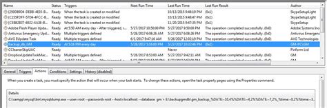 0x2 Error In Task Scheduler Windows 7 Mysql Stack Overflow