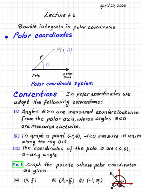 g204in lecture 6 and7 double integrals in polar coordinates pdf
