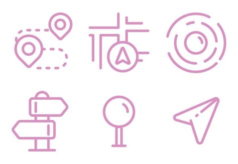 Location And Map Icons By Sarun Wongpatcharapakorn