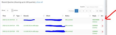 Automatic Adjustment Of The View In The Dashboard Query Log Issue Pi Hole Web Github