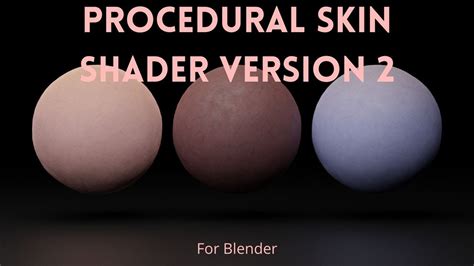 Procedural Skin Shader In Blender Version YouTube