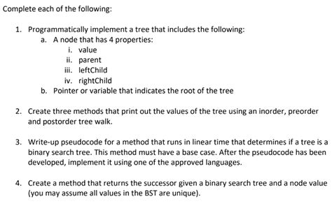 Solved Complete Each Of The Following In Chegg