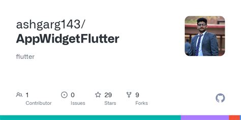 Github Ashgarg143appwidgetflutter Flutter