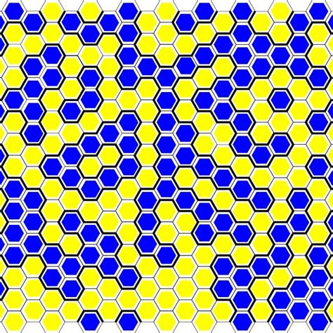 Partition Of The Hexagonal Lattice Into Hexagonal Cells Each Hexagon