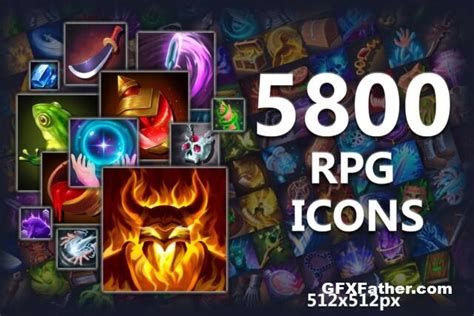 Unity Assets 5800 Fantasy RPG Icons Pack V1 4 GFXFather Unity Assets 5800 Fantasy RPG Icons Pack V1 4 GFXFather