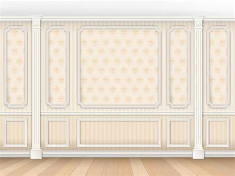 Luxurious Classic Interior In Classical Style With Moldings And