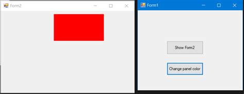 Winforms Changing A Panel Color Of Another Form C Stack Overflow