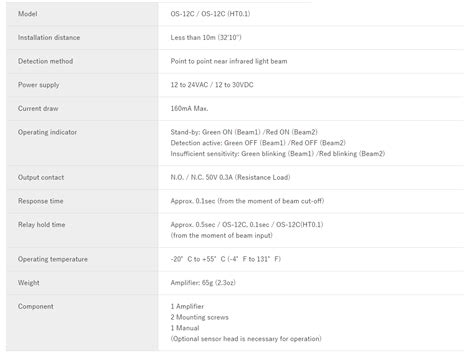 Os 12c Optex Korea Os 12c Optex Korea