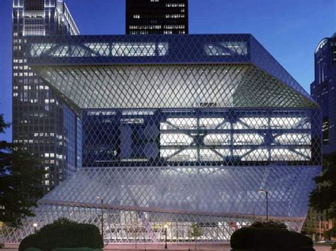 Rem Koolhaas Fred Housel Oma Seattle Central Library Facade