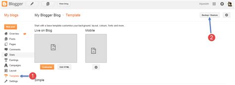 how to backup blogger theme and all blog post