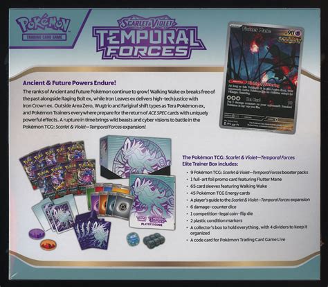 Pokemon Scarlet And Violet Temporal Forces Elite Trainer Box Flutter Mane Pristine Auction