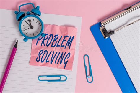 Text Sign Showing Problem Solving Conceptual Photo Process Of Finding Solutions To Difficult Or