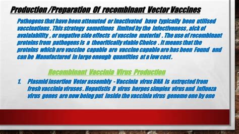 Recombinant Vector Vaccines By Hitesh Pptx