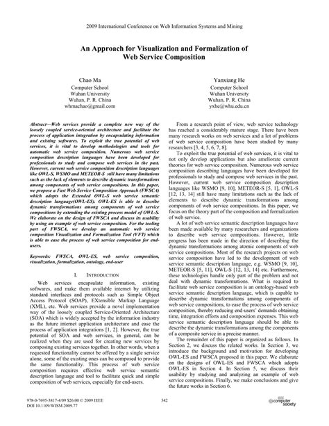 Pdf An Approach For Visualization And Formalization Of Web Service Composition