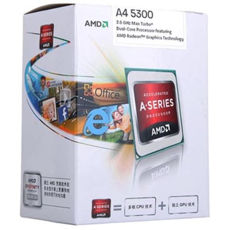 AMD A4 5300 APU Dual Core Processor Socket FM2 3 4GHZ ProductFrom Com