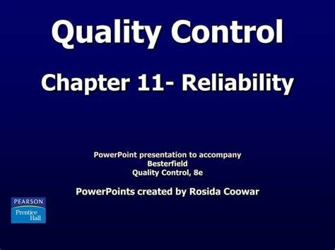 Chapter 11 Reliability Ppt Technology And Computing