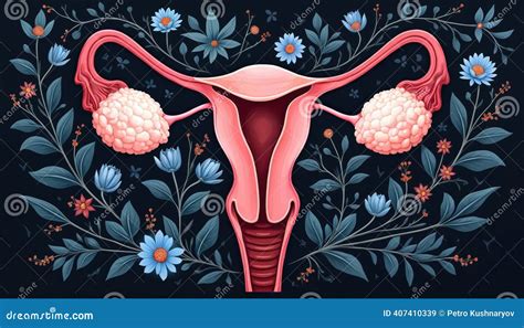 Uterus And Ovaries Icon Black Monochrome Style Royalty Free Cartoon