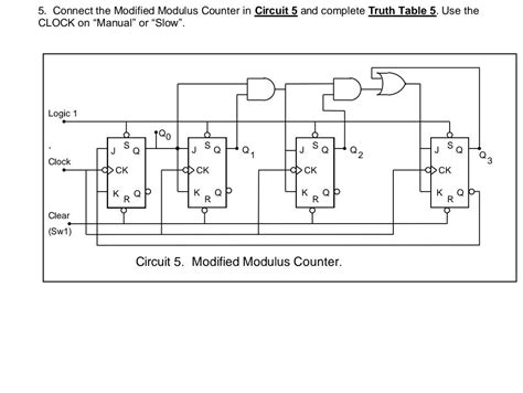 Solved Connect The Modified Modulus Counter In Circuit Chegg