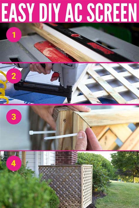 Easy DIY AC Screen With Zip Ties The Heathered Nest