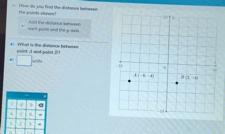 Solved How Do You Find The Distance Between The Points Shown Add The Distance Between Each